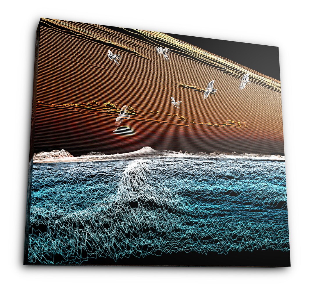 Threads of time - vaporwave Aesthetic Room Decor Wall Art Canvas ...