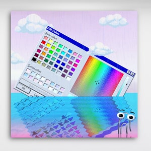 Drowningpaint．exe - MS Paint Microsoft Windows 95 Vaporwave Aesthetic ...