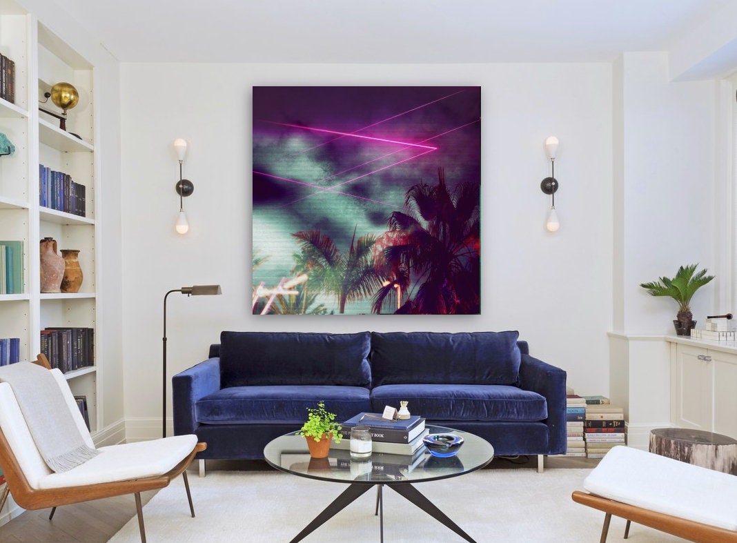 Firstcontactvaporwave Aesthetic Alien UFO Room Decor Wall | Etsy