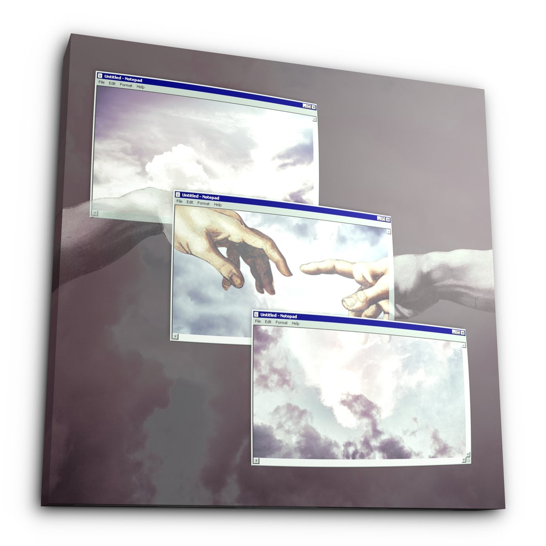 Creation - creation of Adam Windows 95 Pastel Clouds Art Aesthetic Room ...