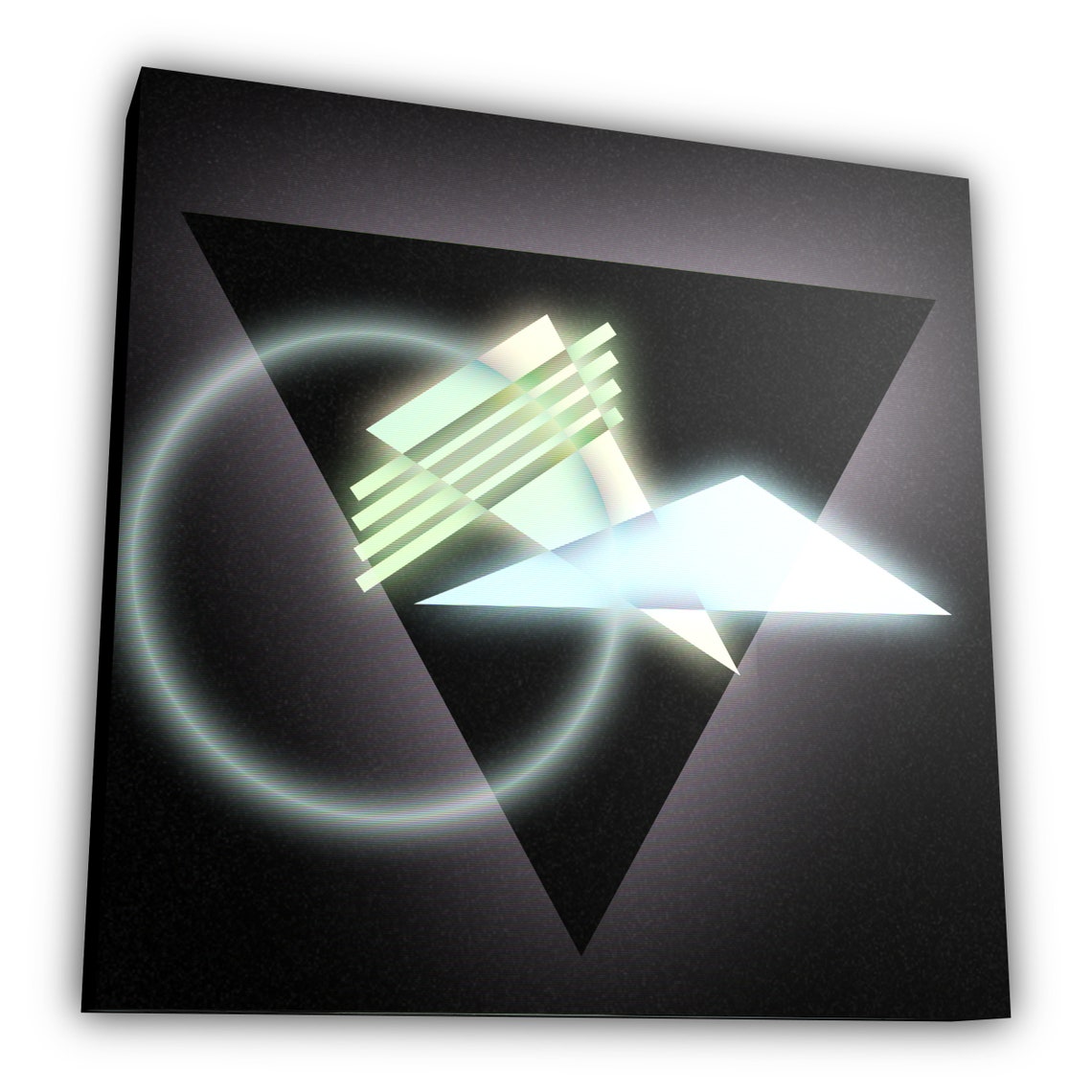 Shape the world - vaporwave Geometric Aesthetic Room Decor Wall Art ...