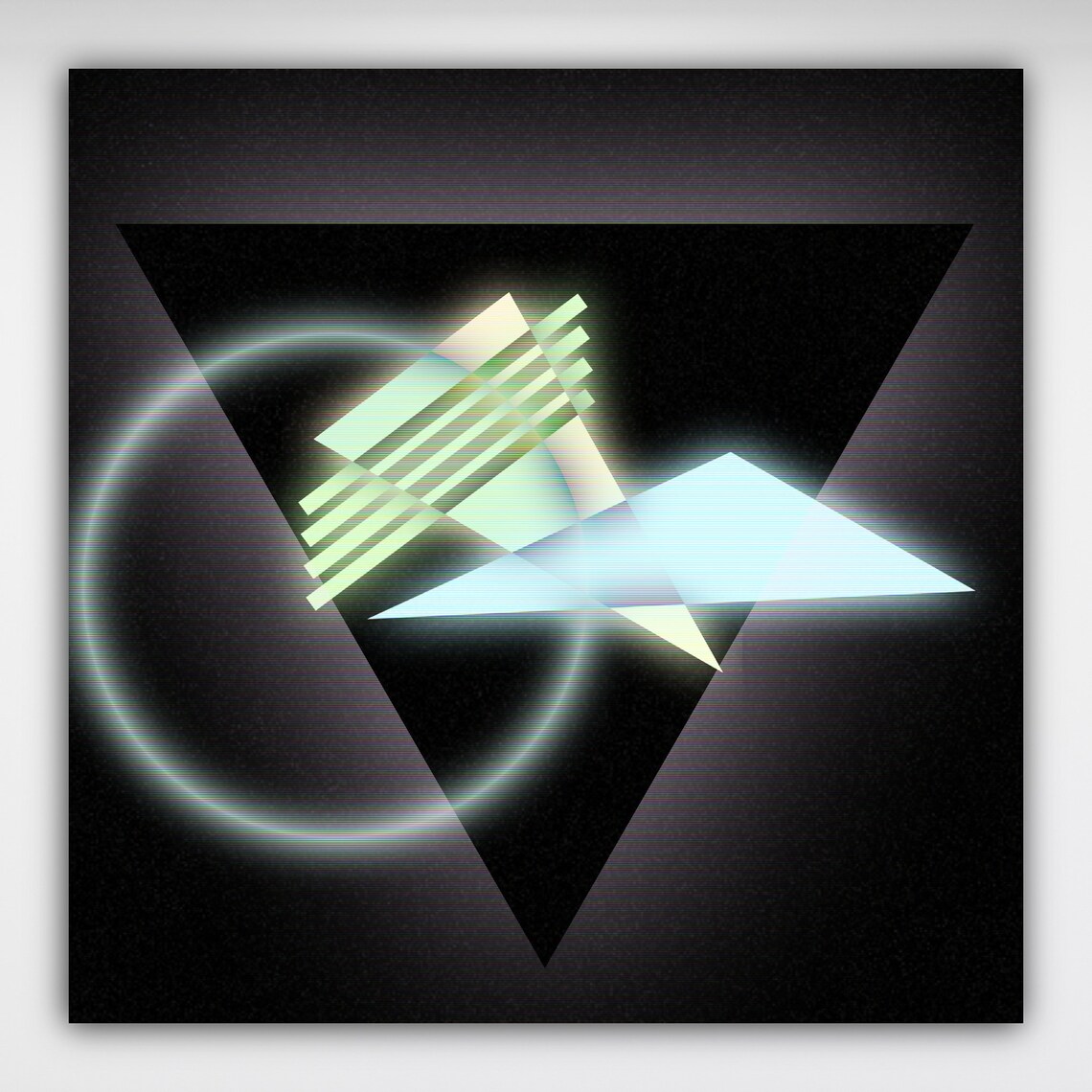 Shape the world - vaporwave Geometric Aesthetic Room Decor Wall Art ...