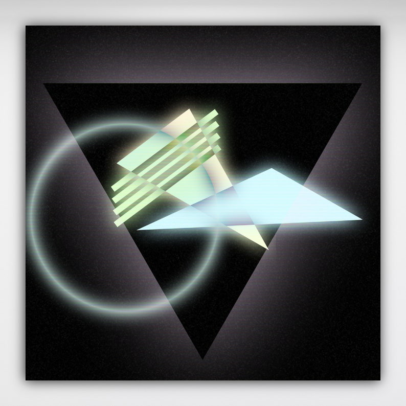 Shape the world - vaporwave Geometric Aesthetic Room Decor Wall Art ...