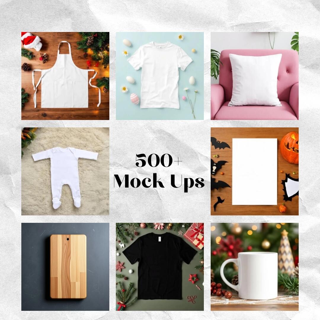 The Huge Mock-up Bundle,entire Shop Bundle, Full Access Shop , Tshirt ...