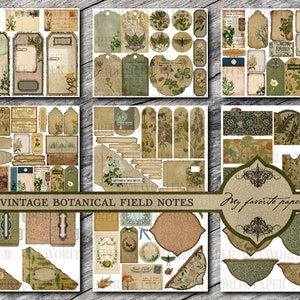 Vintage Botanical Field Notes Journal Kit - Etsy