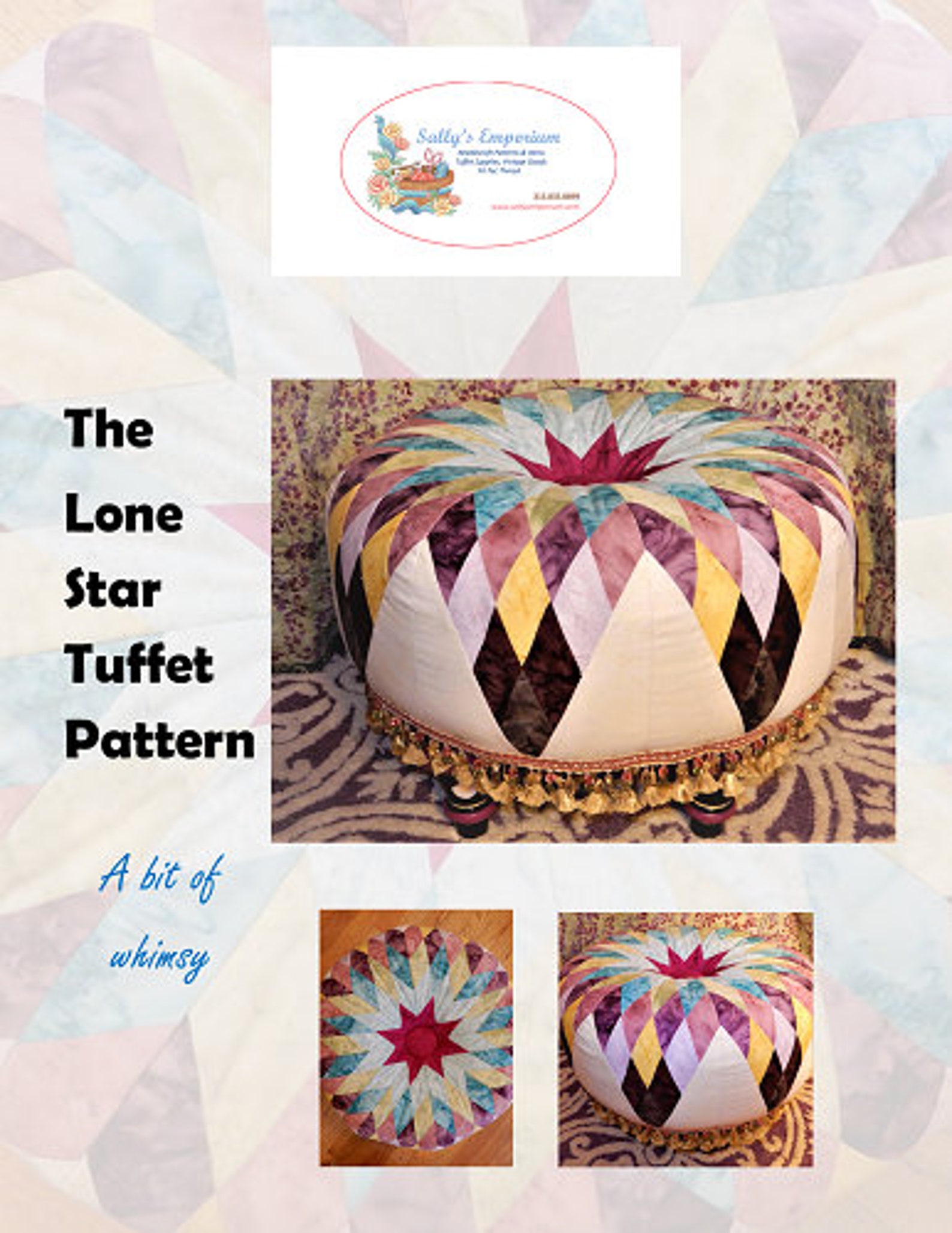 Lone Star Tuffet Pattern With or Without Fabric Kit - Etsy