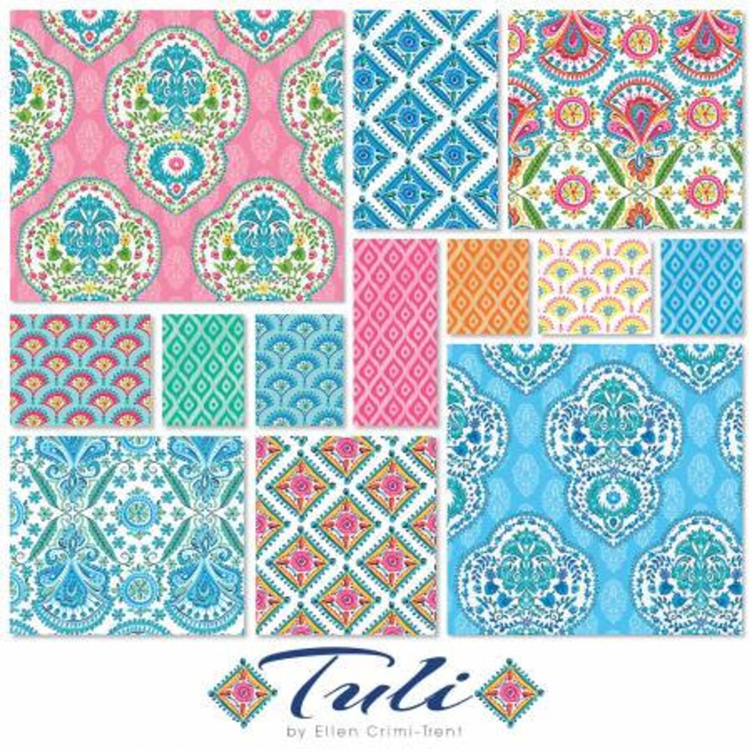 Tuli Fat Quarter Bundle - 13pcs. - Etsy