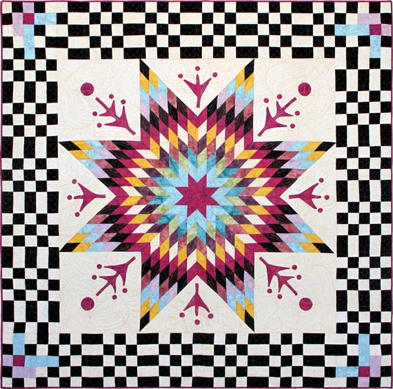 CHECKMATE by Jean Impey Quilt Kit Hoffman 1895 Watercolors - Etsy