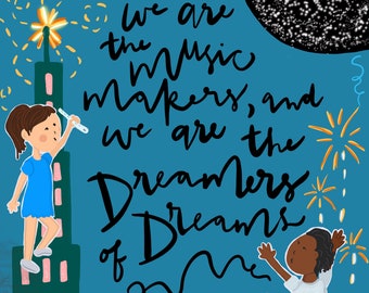We Are the Music Makers - Etsy