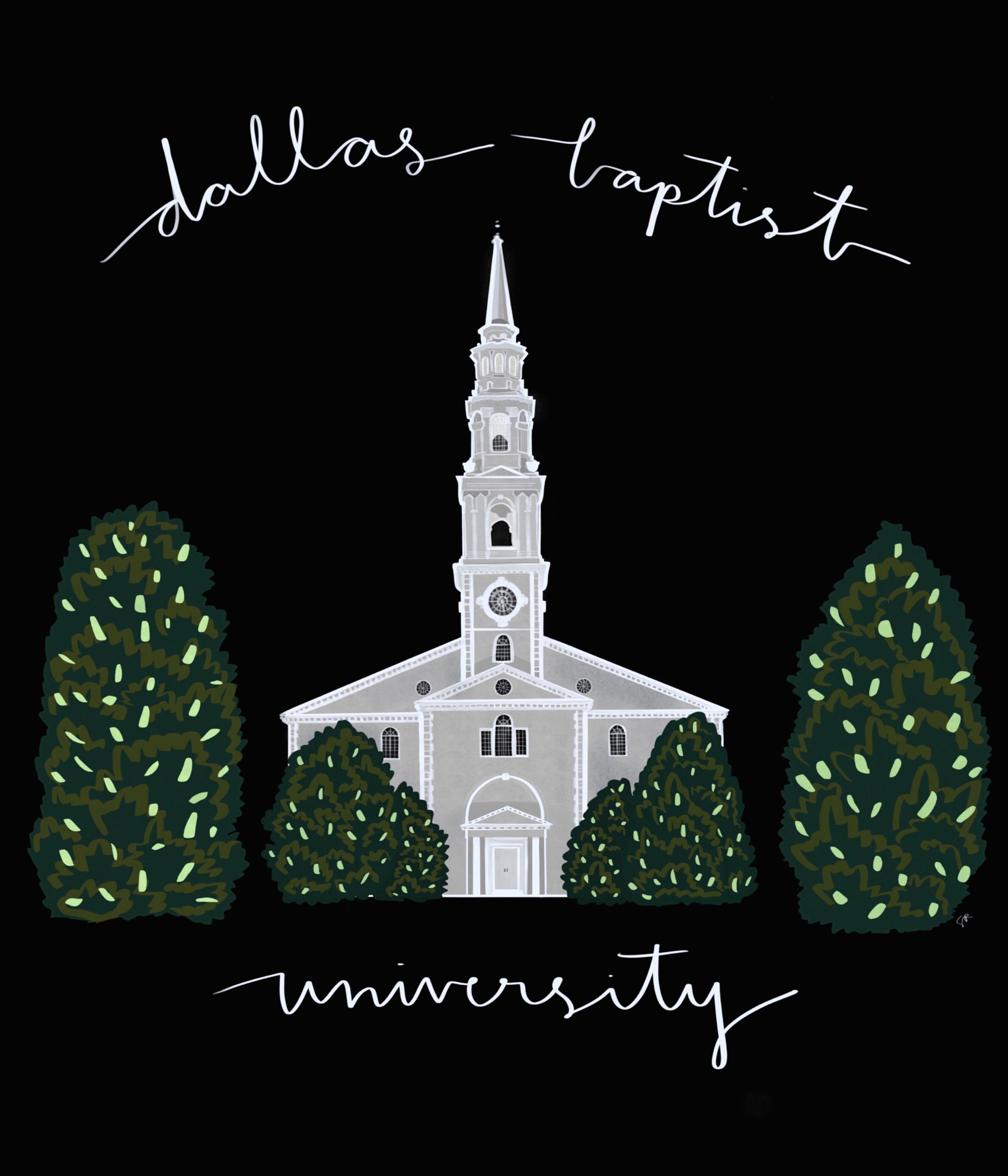 Dallas Baptist University Print - DBU - Graduation Gift - Digital File ...