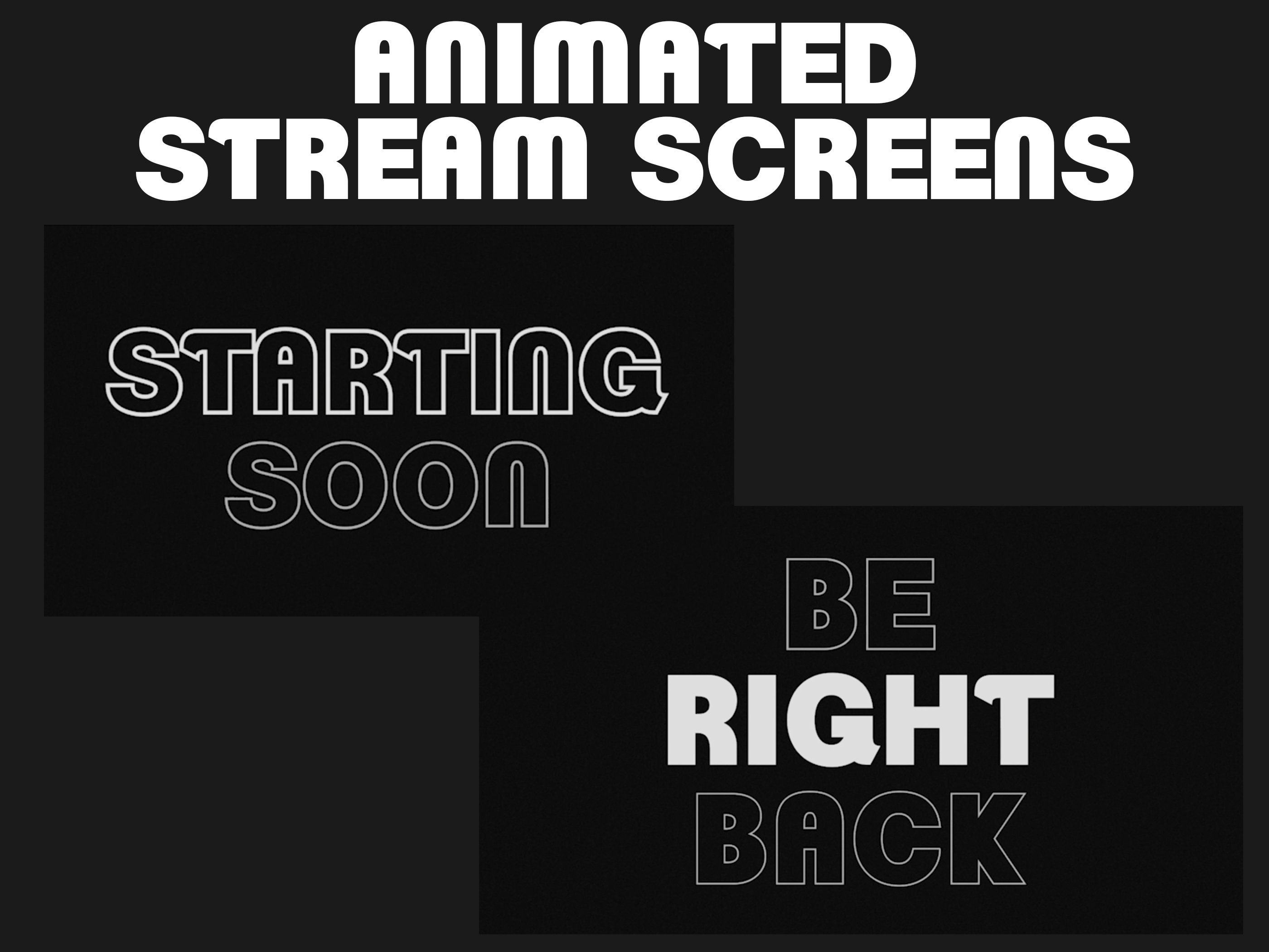 ANIMATED Retro VHS Stream Screen Package Cool aesthetic | Etsy