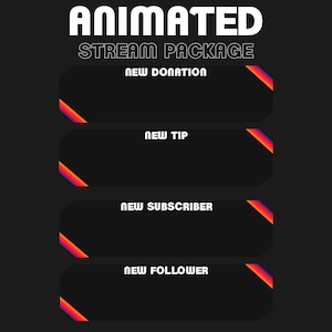 Animated Retro 80s VHS Stream Package Vintage Aesthetic Overlay Alerts ...