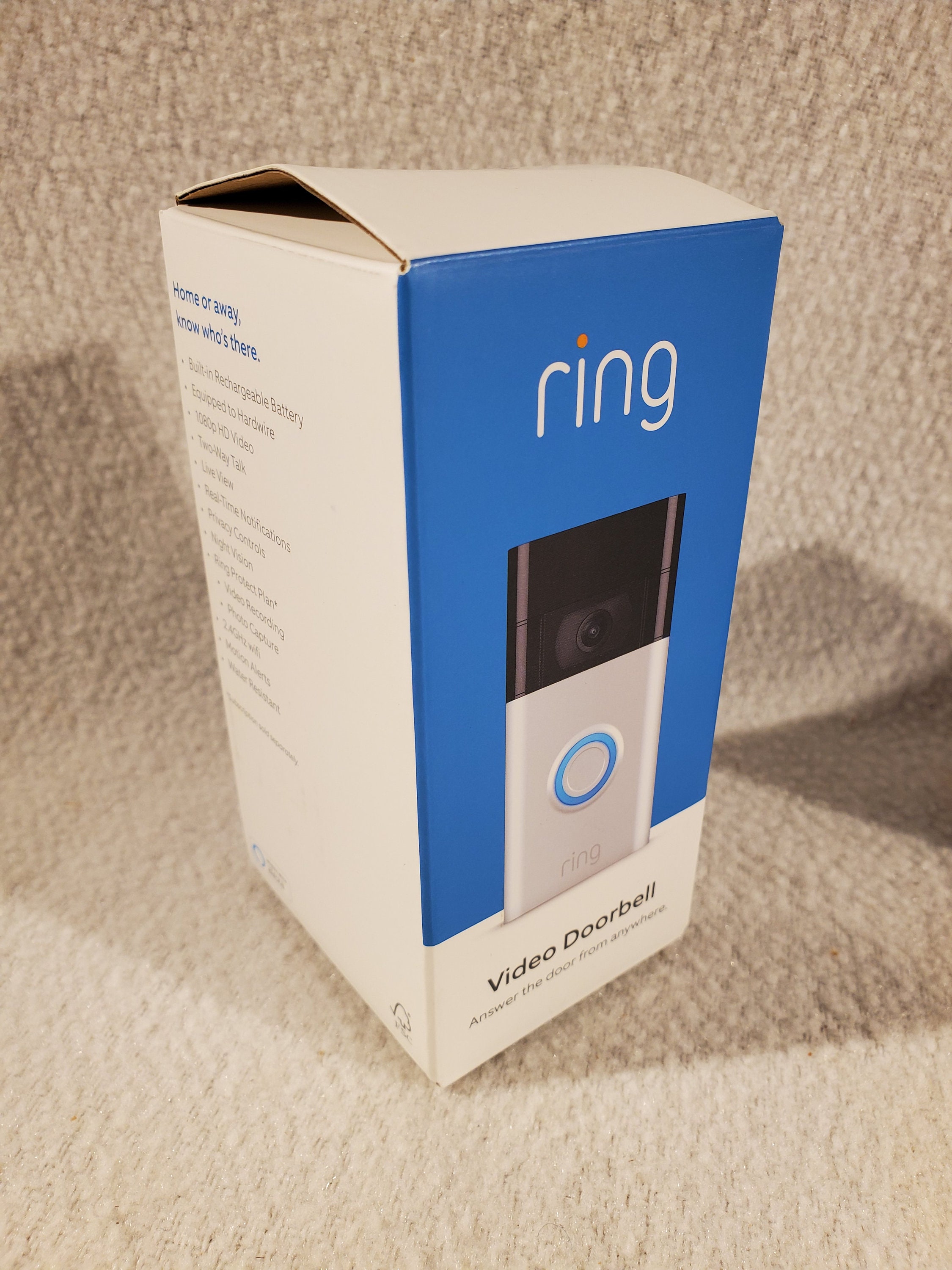 Ring Video Doorbell 2nd Gen. With HD Video Motion Activated Alerts ...