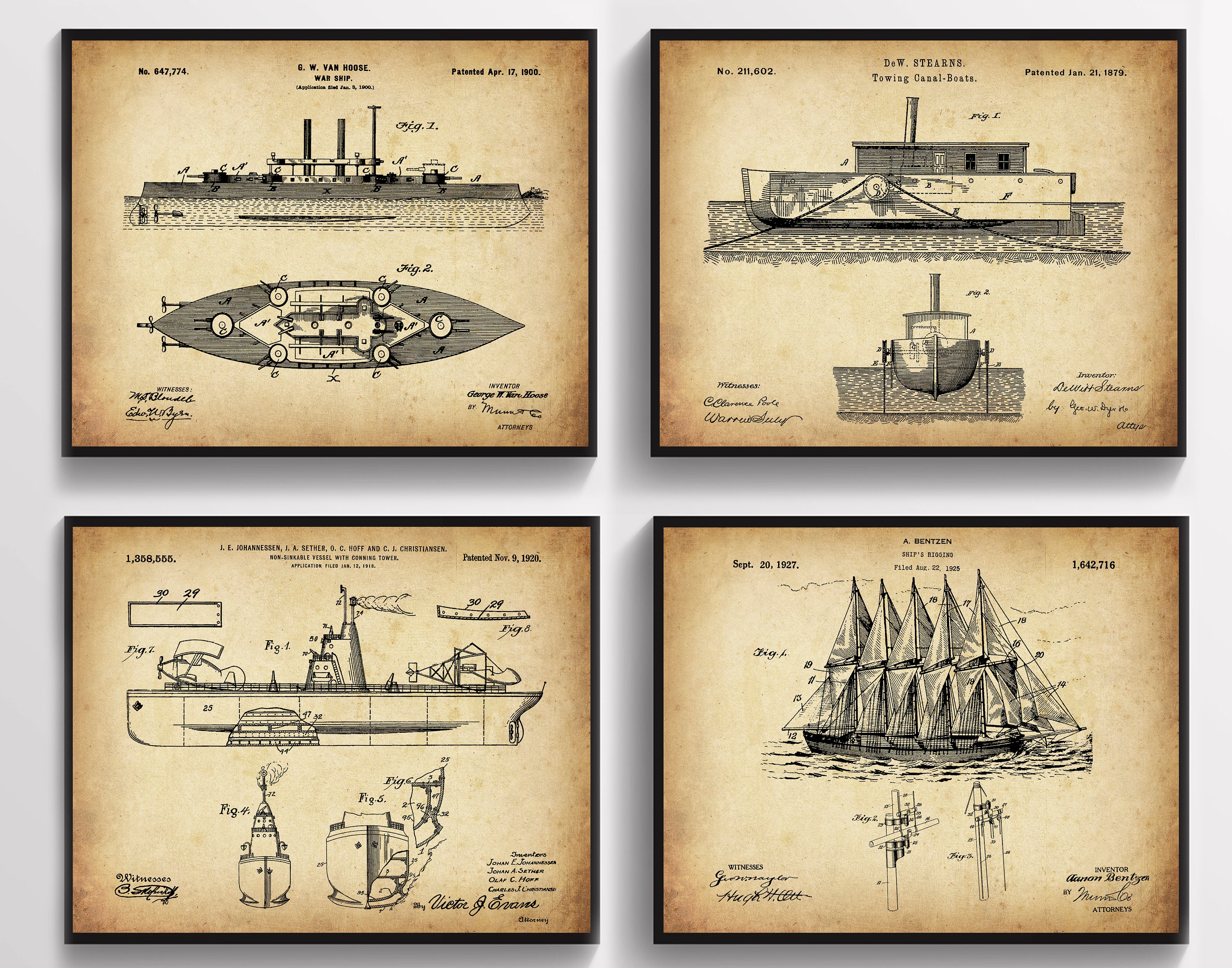 Vintage Nautical Prints