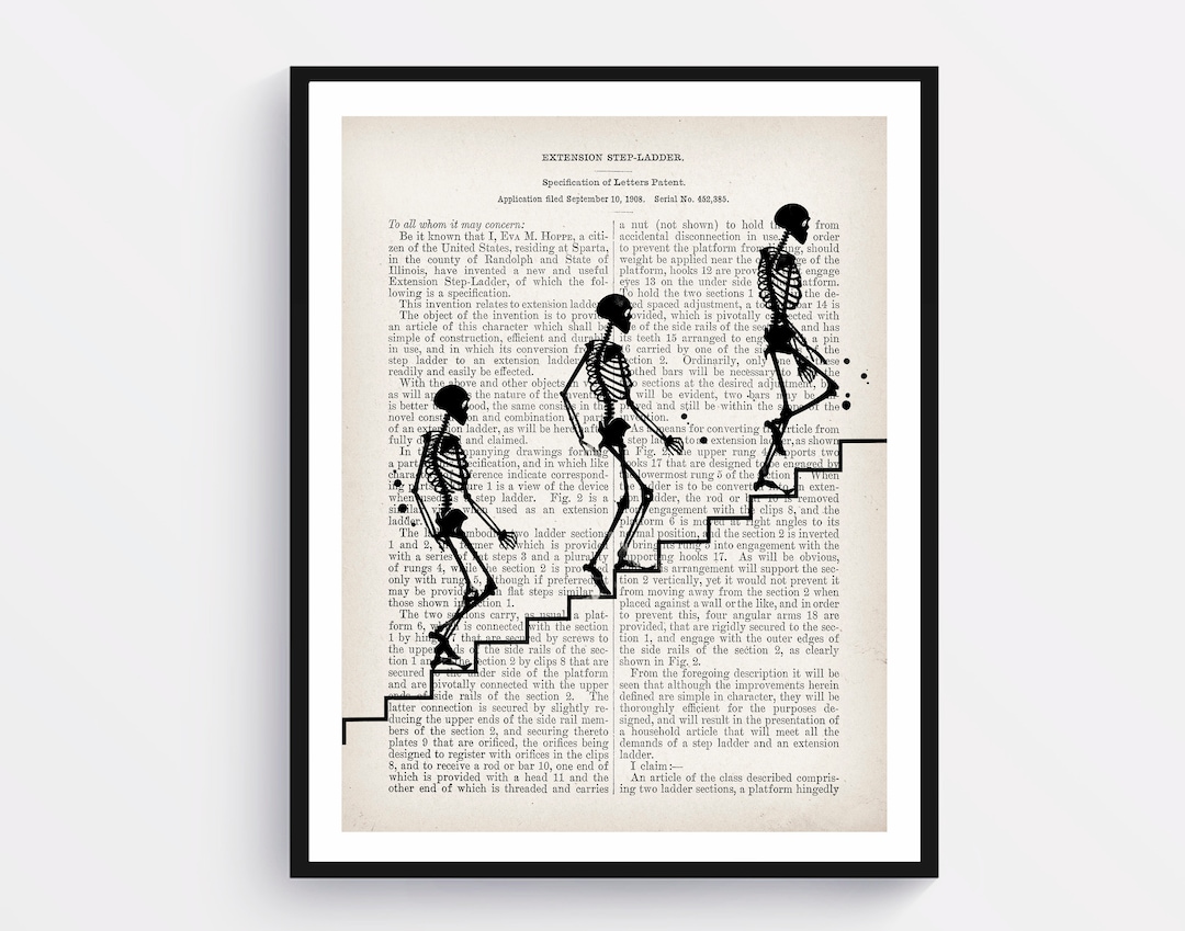 Phases of Step Movements Art Skeleton in Walking Sequence Poster Human ...
