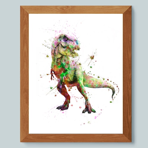 T Rex Printable Wall Art Dinosaur Tyrannosaurus Rex Boy - Etsy