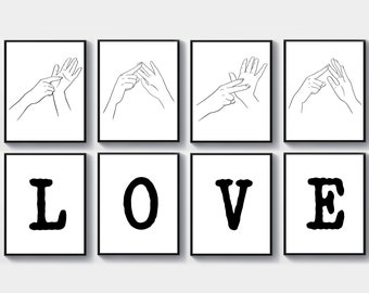 Finger Spell Poster - Etsy