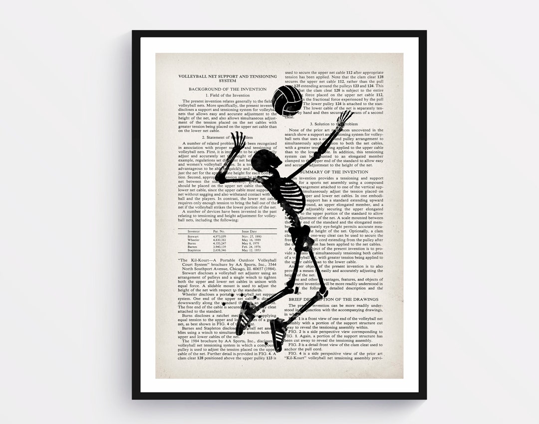 Volleyball Art Team Game Art Sport Art Moving Skeleton Art Medical Art ...