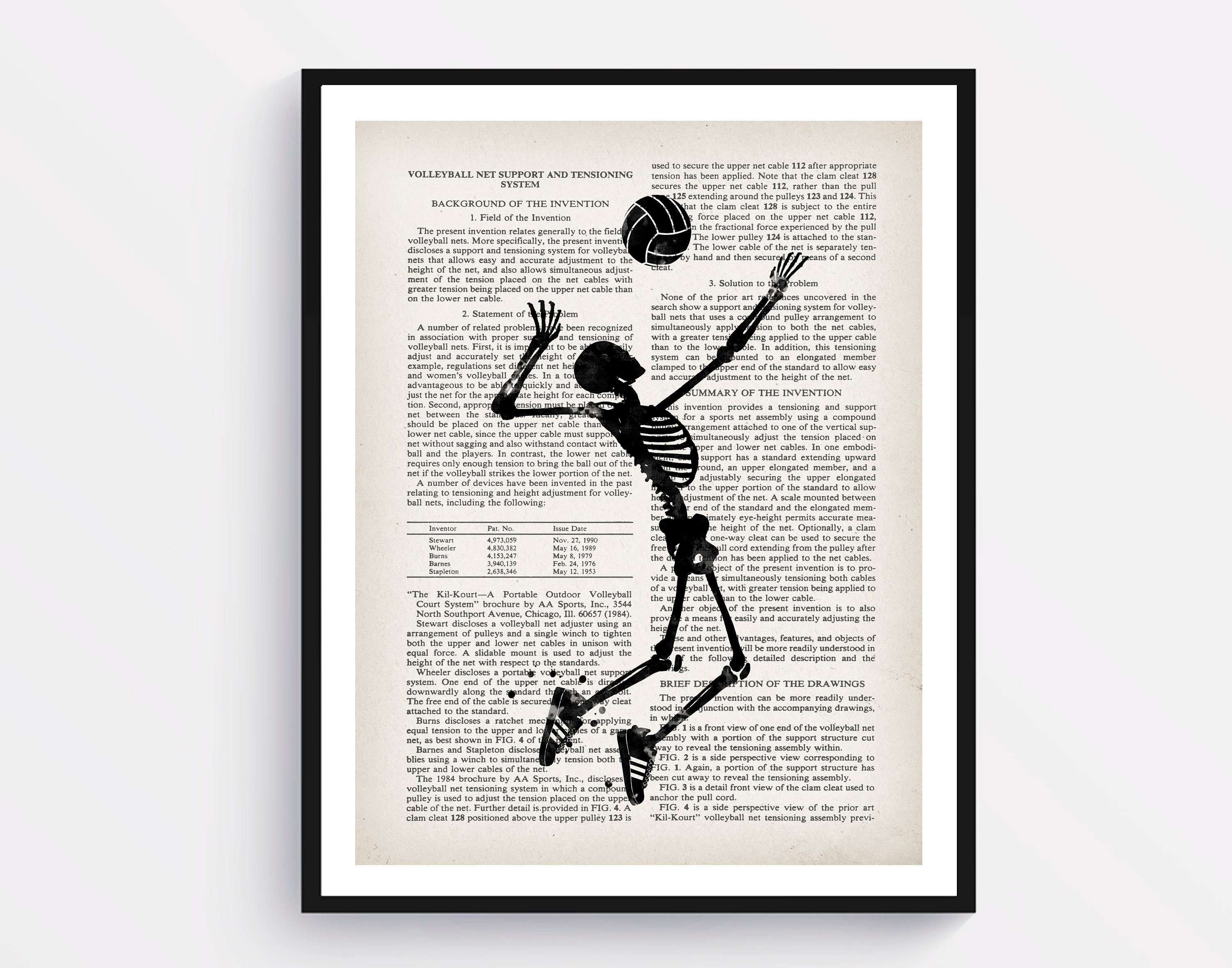 Volleyball Art Team Game Art Sport Art Moving Skeleton Art Medical Art ...