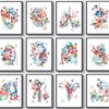 Set 12 Muscle Anatomy Art, Human Muscular System, Medical Decor ...