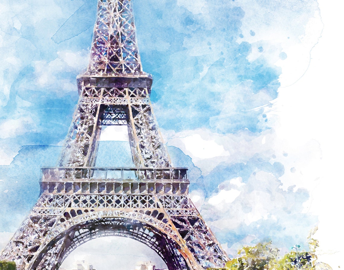 World Landmarks Art Posters Watercolor Monuments Art - Etsy