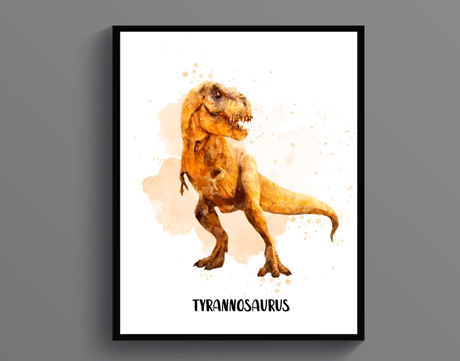 54 Dinosaur Types With Names Posters Jurassic Dinosaurs Watercolor Art ...