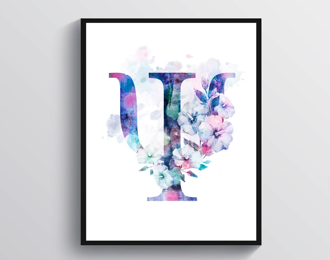 Watercolor Psi Symbol Art Floral Science Art Psychology Art ...
