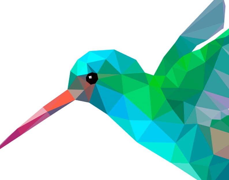 Tropical Animals Art, Polygonal Animals, Low Poly Art, Geometric ...