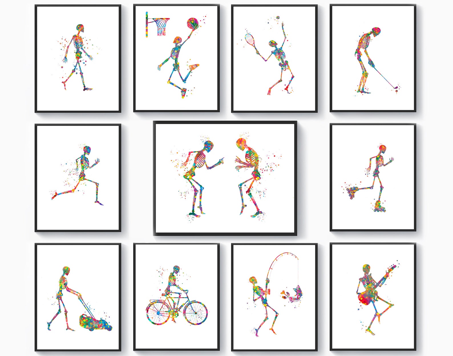 11 Physical Therapy Art, Anatomy Art, Kinesiology Art, Skeleton Art ...
