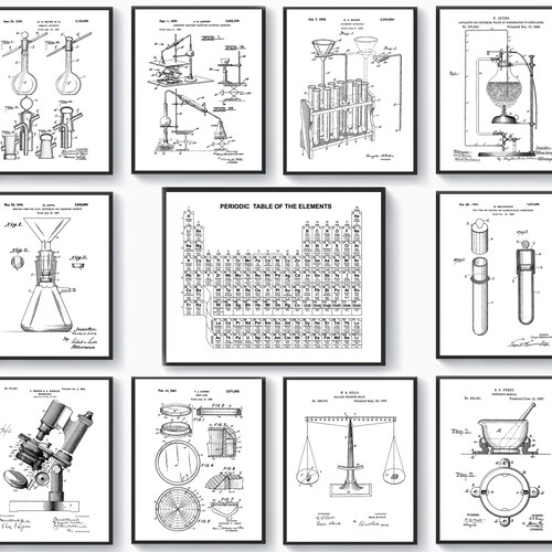 Laboratory Equipment Wall Art Printable Chemistry Science - Etsy
