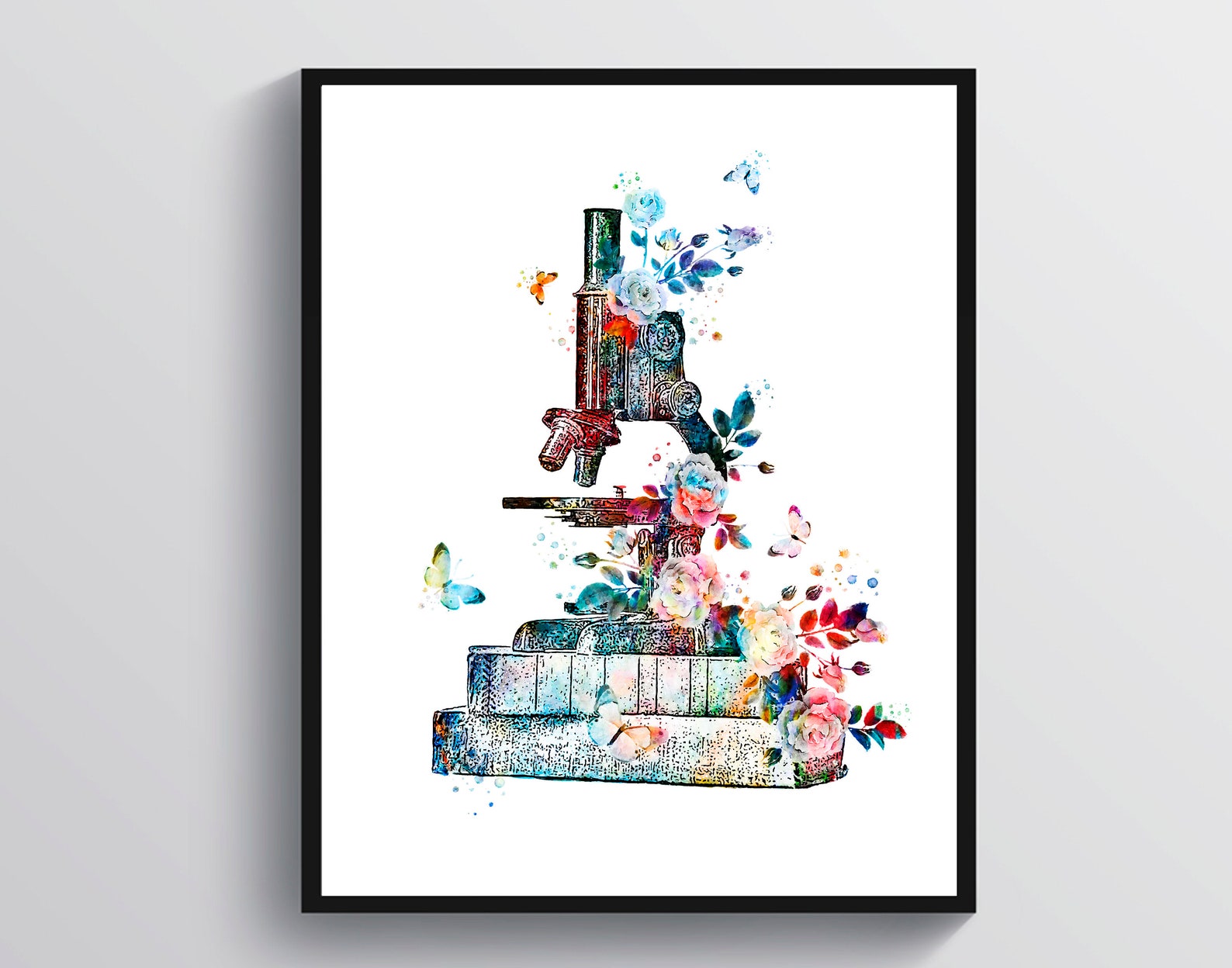 Microscope and Books Art Education Art Science Art Medical Art ...