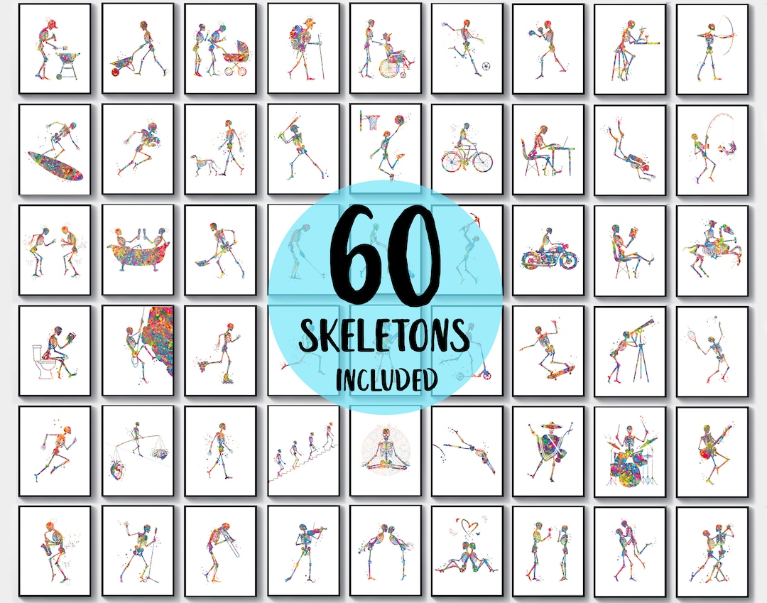 60 Anatomical Skeletons Artwork Moving Art Skeletal Anatomy Art ...