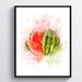 Fruits Printable Set, Fruit Watercolor, Strawberry, Orange, Watermelon ...