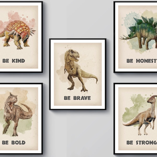 Inspirational Dinosaur Wall Art - Etsy