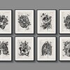 Neurology Art Set 8 Watercolor Brain Anatomy Poster Neuroscience Art ...