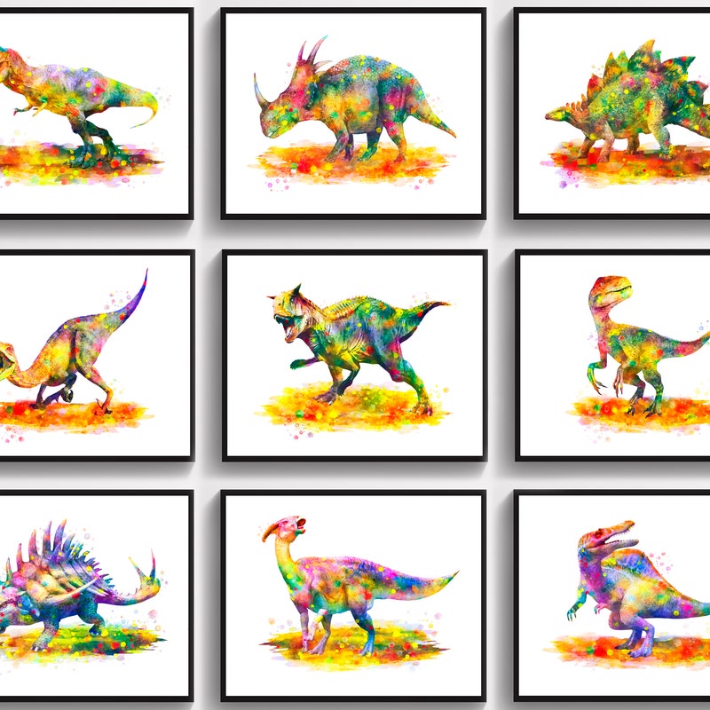 Dinosaur Poster - Etsy UK