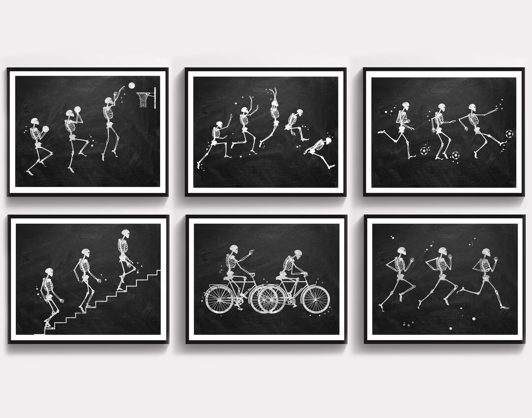 6 Human Kinetics Art Moving Skeleton Art Anatomy Art Running Phases ...