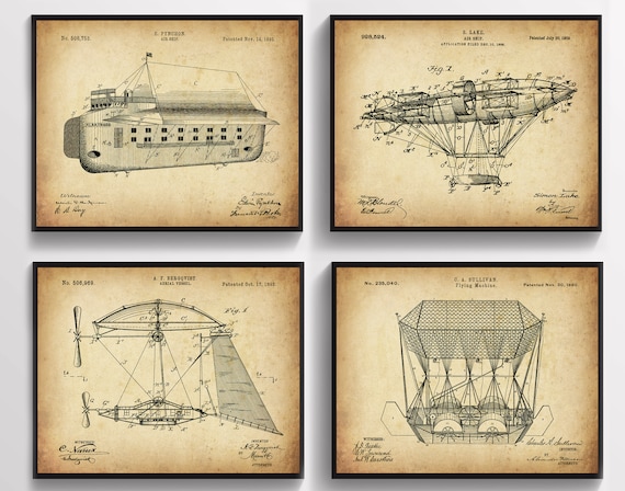 Steampunk Airship Blueprints