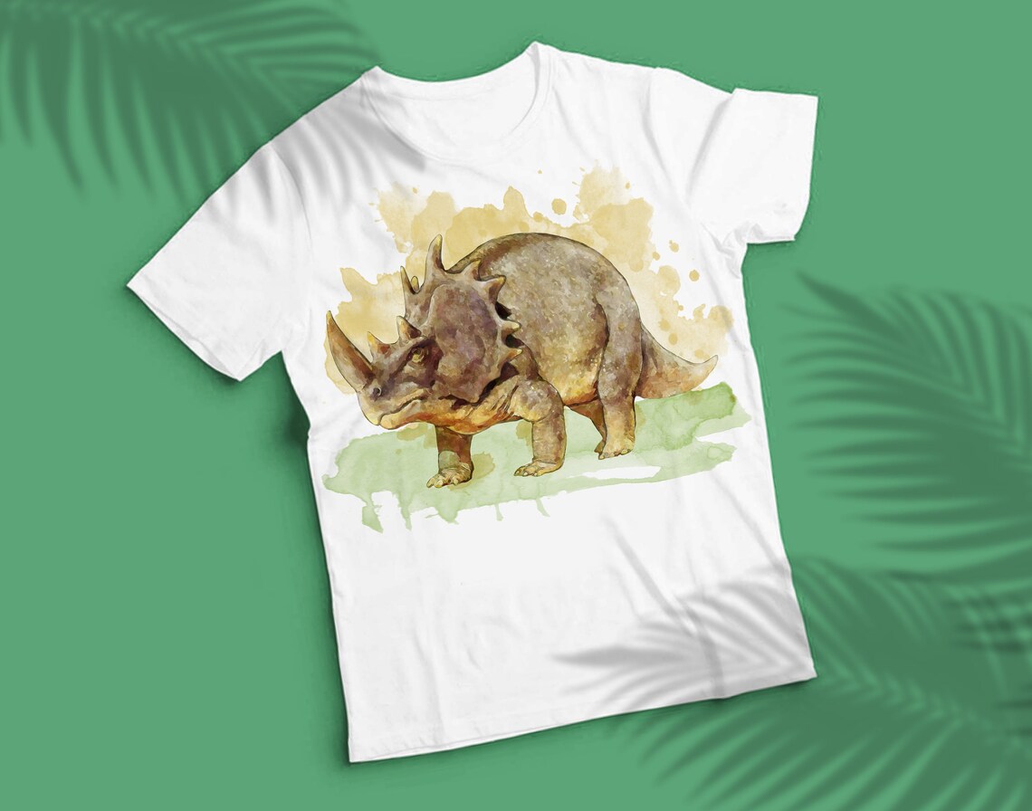 Dinosaur Clipart Styracosaurus Clipart Prehistoric Animal Art - Etsy