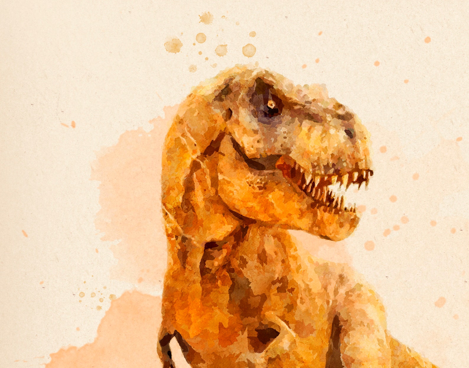 24 Watercolor Dinosaur Posters Jurassic World Art Dinosaur - Etsy