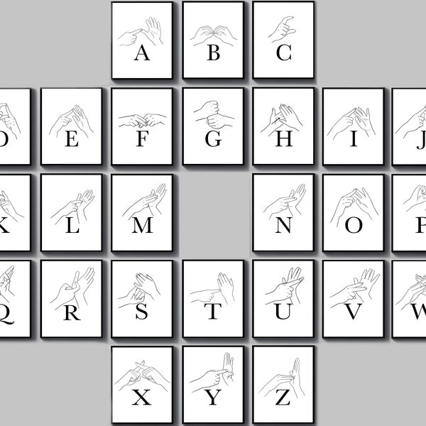 Fingerspelling - Etsy