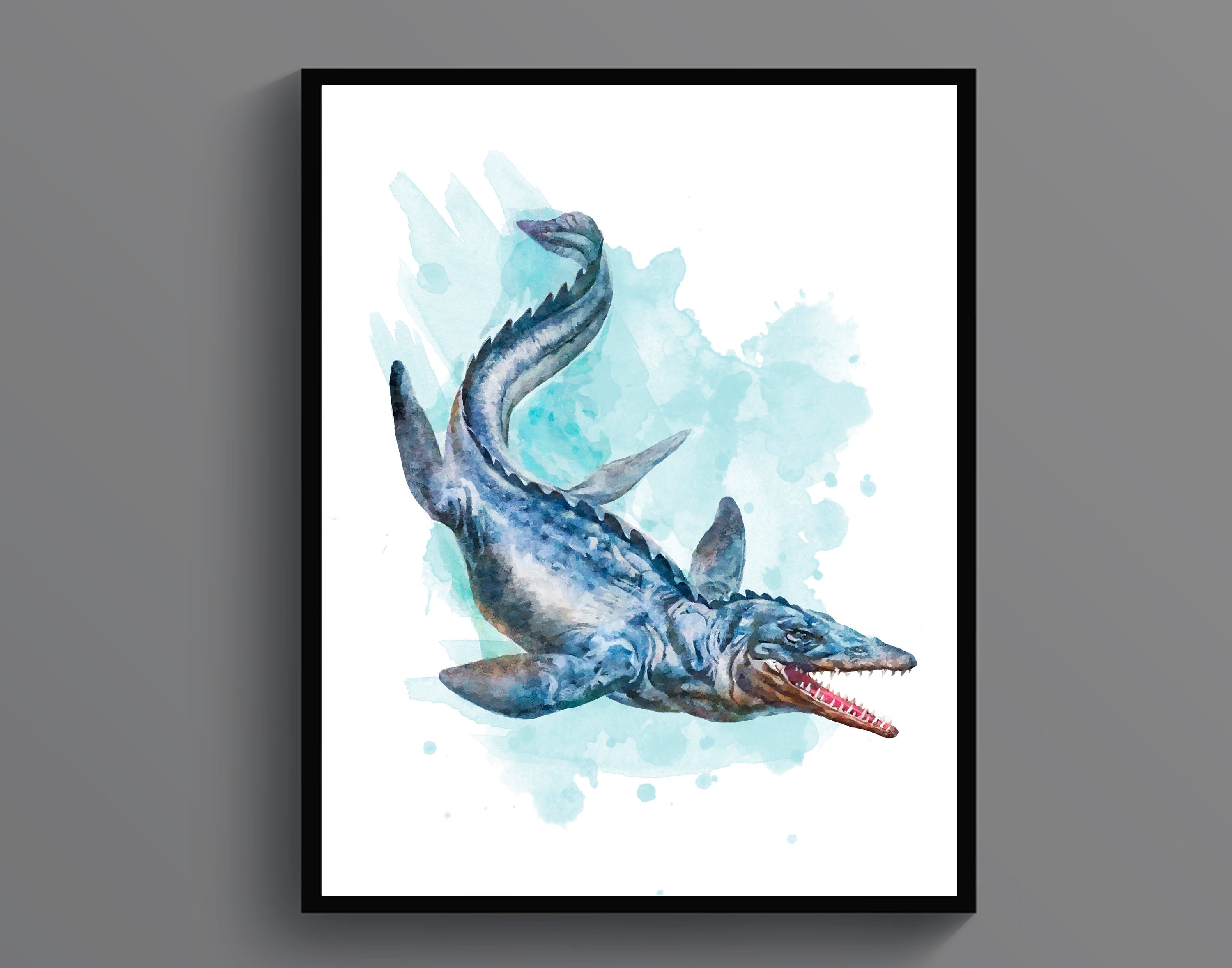 6 Dinosaur Watercolor Posters Jurassic Animals Art - Etsy