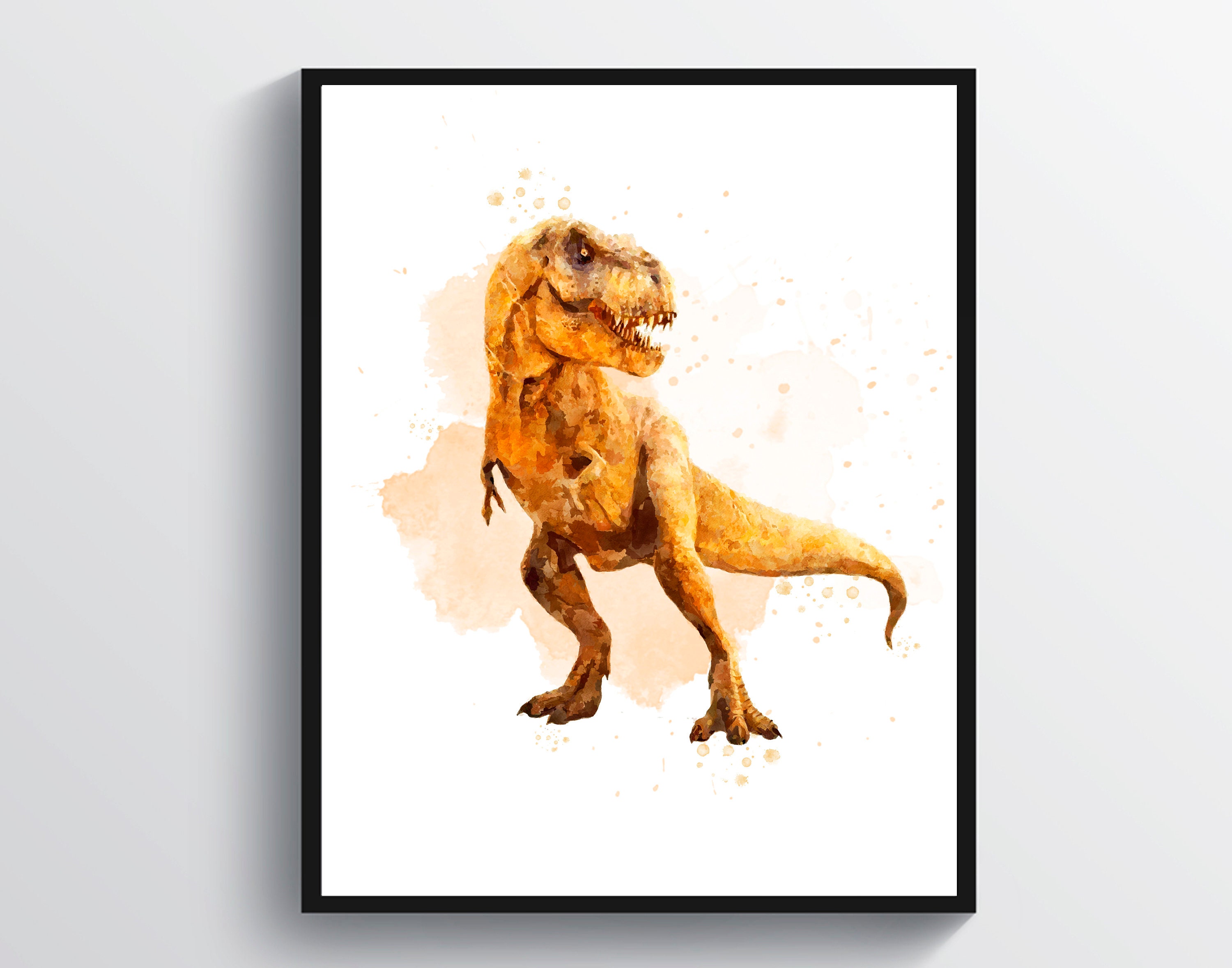 54 Dinosaur Types Watercolor Drawings Jurassic Dinosaurs Art - Etsy