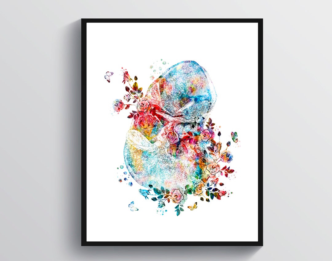 Liver Art Watercolor Anatomy Artwork Hepatologist Gift Medical Art ...