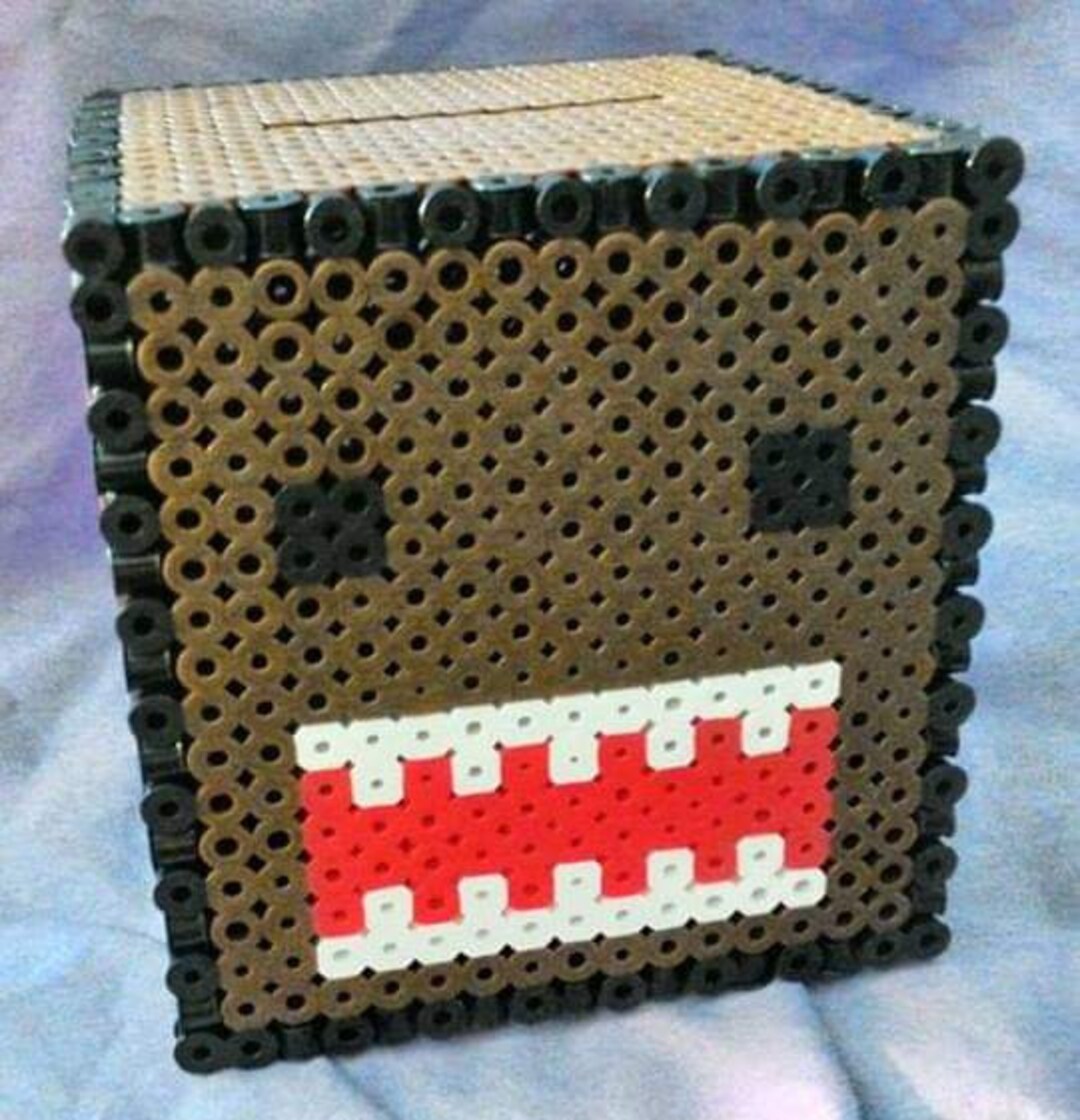 Perler Bead Domo Coin Bank - Etsy