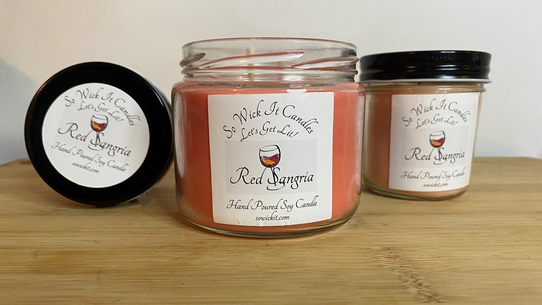 Red Sangria Candles - Etsy