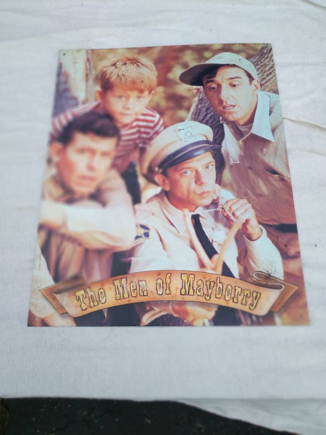 Vintage the Men of Mayberry Metal Sign - Etsy