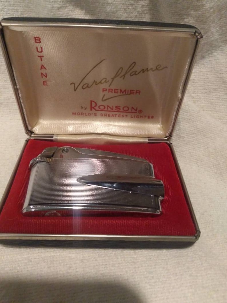 Vintage Ronson Varaflame Butane Lighter - Etsy