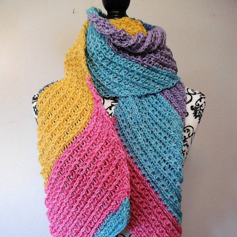 Unique Crochet Scarf - Etsy