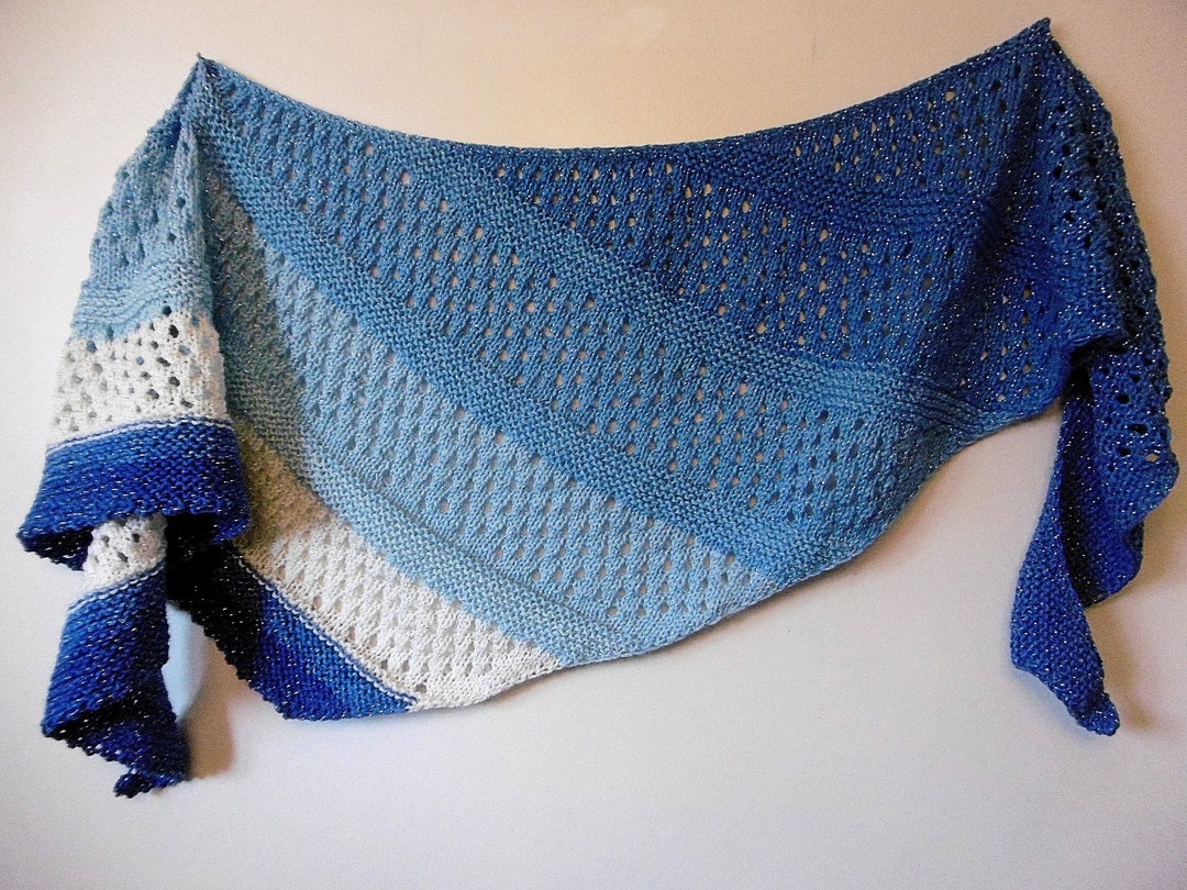 Krystal Shawl Knitting Pattern, Easy, Beginner - Etsy